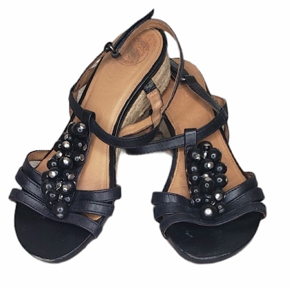 Nurture by Lamaze | Shoes | Nurture Size 65 Black Tan Beaded Heel ...